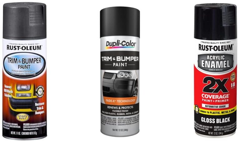Top 5 Spray Paints for Car Bumpers: Reviews & Buying Guide
